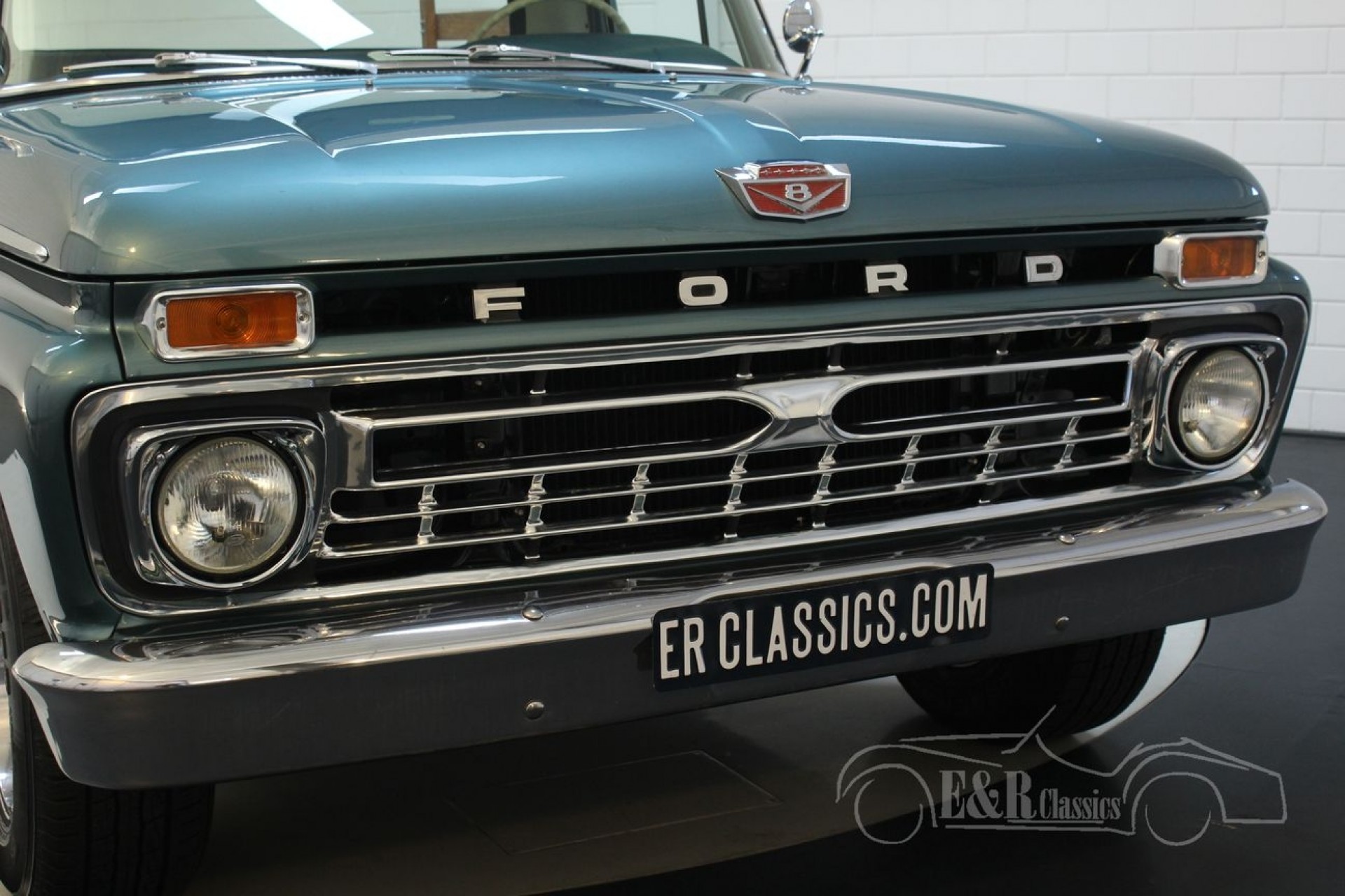 Ford F100 Custom Cab Pickup 1966 te koop bij ERclassics