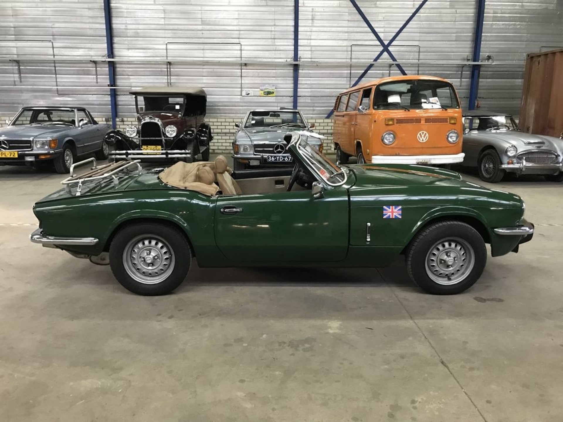 Triumph Spitfire 1500 1970 British Racing Green te koop bij ERclassics